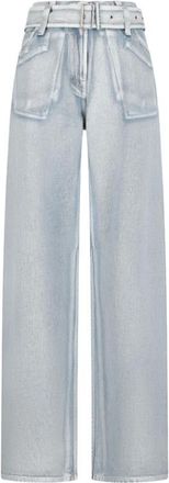 Acne Studios Femme, Jeans, Bleu, Taille: 40 FR Pantalon en denim avec ceinture