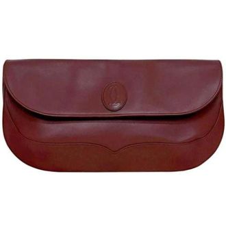 Cartier Pochette en cuir Pre-owned - Femme - Pre-owned - Rouge - Taille: ONE Size