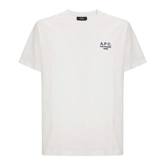 A.P.C. A.p.c., Homme, Tops, Blanc, Taille: M T-Shirt Standard Rue Madame