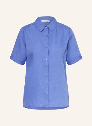 Lilienfels Lilienfels Hemdbluse Aus Leinen blau