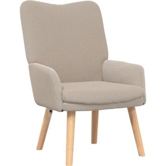 vidaXL Entspannungsstuhl Hellgrau 63 x 67 x 94 cm Stoff Vidaxl