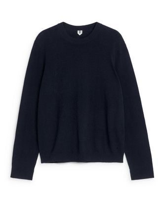 Arket Pullover Aus Leinenmischung -Blau