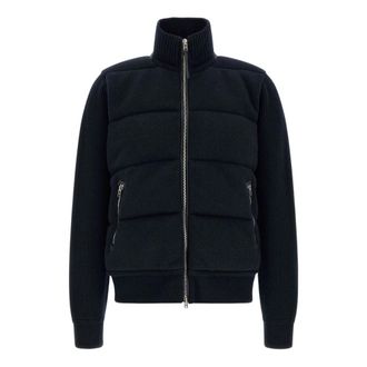 Tom Ford Gesteppte Strick-Panel-Jacke - - Knitwear - Herren - Blau - L