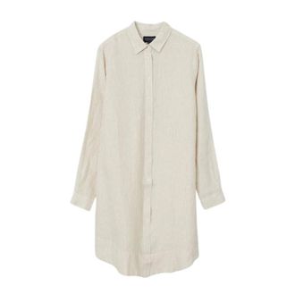 Lexington Company Femme, Robes, Beige, Taille: 44 FR Isa Linen Shirt Dress