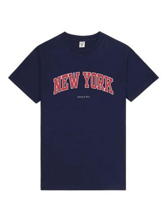 Sporty & Rich t-shirt New York Ivy - Bleu