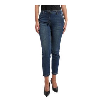 Manila Grace Jean skinny bleu fonc&eacute; - Femme - Jeans - Bleu - Taille: 44 FR