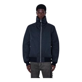 Rick Owens Homme, Vestes, Bleu, Taille: XL Tower Dracuflight Bomber Jacket