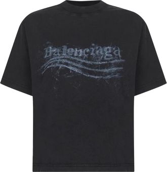Balenciaga t-shirt Crayon Political - Noir