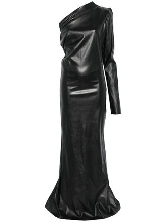 Alchemy x Lia Aram robe longue à design asymétrique - Noir