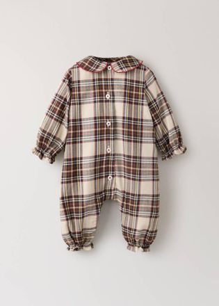Mango Pyjama deux pi&egrave;ces en coton &agrave; carreaux rouge - Home - 12-18 mois - MANGO HOME