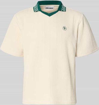 Review Regular Fit Poloshirt mit Logo-Stitching Modell Fancy