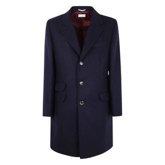 Brunello Cucinelli Homme, Manteaux, Bleu, Taille: L Veste en cachemire pour une tenue &eacute;l&eacute;gante