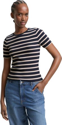 Tom Tailor Slim Fit T-Shirt mit Streifenmuster