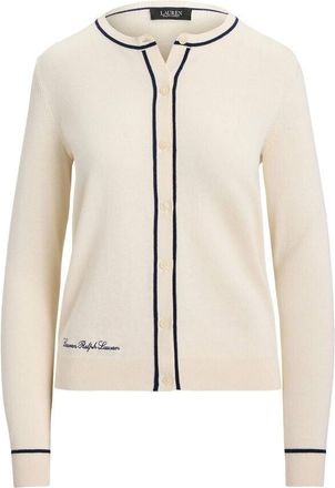 Lauren Ralph Lauren Damen Strickjacke aus Baumwoll-Modal-Mix