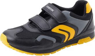 Geox Jungen J Pavel Sneaker, Black Yellow, 31 EU