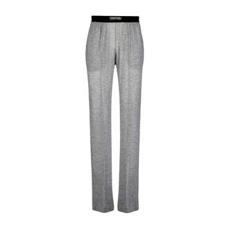 Tom Ford Luxuri&ouml;se Cashmere Lounge Hose - - Trousers - Damen - Grau - L