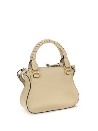 Chlo&eacute; Womens Handbag Marcie Petal Beige Calf Leather Handbags Hand Bags