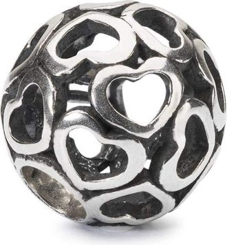 Trollbeads Charm Bedeckt mit Liebe aus Sterling-Silber in der Farbe Silber, TAGBE-10201