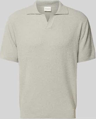 Closed Regular Fit Poloshirt in Strick-Optik