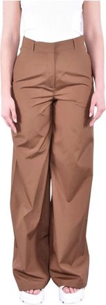 Max Mara Femme, Pantalons, Beige, Taille: 38 FR Pantalone Straight Leg