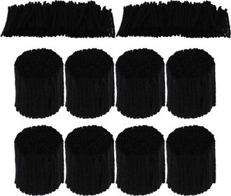 DOITOOL Kn&uuml;pfgarn F&uuml;r Teppiche H&auml;kelnadel Satz 10 Rollen Weiches Acrylgarn Schwarz Selbstgemacht Kn&uuml;pfhaken Kissen H&auml;keln