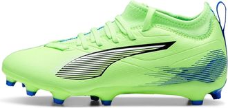 Puma Unisex Adults Ultra 5 Match MG Soccer Shoe, Fizzy Apple-PUMA White-BLUEMAZING, 46 EU