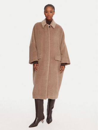 Marella Wollmantel Icam 2523016122 Beige Regular Fit