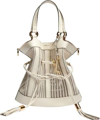 Lancel Femme, Sacs, Blanc, Taille: ONE Size Pf Animation Ajouree Handbag