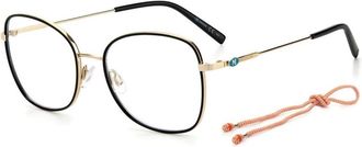 M Missoni Femme, Accessoires, Noir, Taille: ONE Size Montre &agrave; cadre m&eacute;tallique noir pour femmes