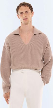 Fursac Pull col bateau en laine et coton - Taille XXL - Homme