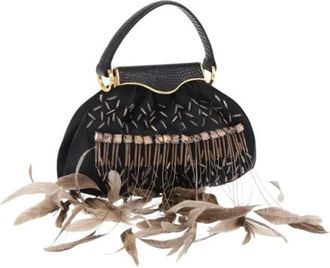 Bulgari Sac &agrave; main vintage en satin Pre-owned - Femme - Pre-owned - Noir - Taille: ONE Size
