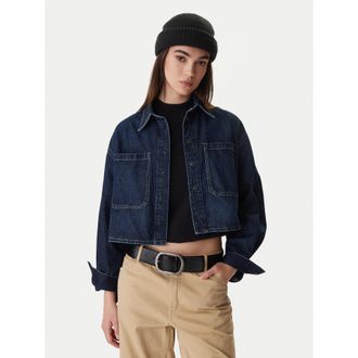 G-Star Raw Jeanshemd D26851-E090 Dunkelblau Boxy Fit