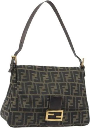 Fendi Pre-owned Zucca Canvas Shoulder Bag - Femme - Pre-owned - Brun - Taille: ONE Size