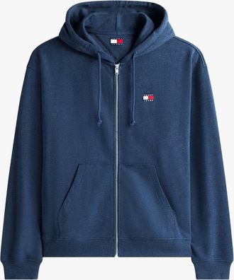 Tommy Hilfiger Sweat &agrave; capuche zipp&eacute; en coton m&eacute;lang&eacute;