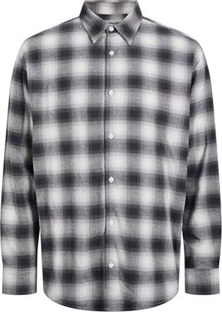 Jack & Jones Checked Shirt Ls Jcocover Chemise en Flanelle &agrave; Carreaux Taille L, Phantom, XXL Hommes