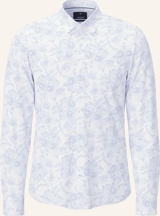 Joop Hemd Pit Slim Fit Mit Leinen blau