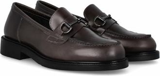 Lince Lince Mocassins avec ornement m&eacute;tallique confortable | Semelle en caoutchouc | Semelle int&eacute;rieure en gel amovible | I51206 | Fabriqu&eacute; en Espagne, Cuir