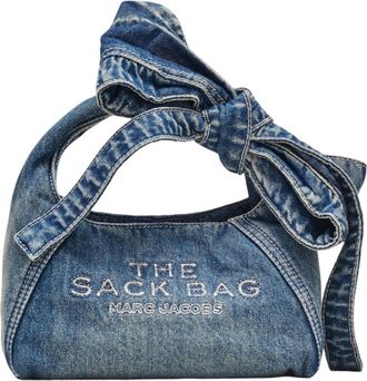 Marc Jacobs Femme, Sacs, Bleu, Taille: ONE Size Mini Sack en Denim Indigo avec Oversize
