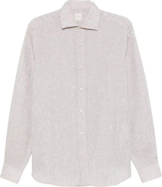 120% Lino Homme, Chemises, Beige, Taille: M Chemise D&eacute;contract&eacute;e