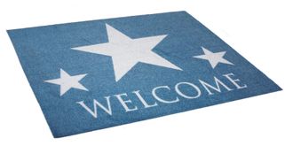 Astra Action Design Welcome Stars Fu&szlig;matte, Polyamid, Mehrfarbig, 50 x 75 x 0,5 cm