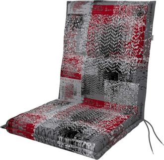 Doppler Auflage f&uuml;r Niederlehner Spot Muster abstrakt I Gartenstuhl-Polster 100x48x5cm aus Baumwolle & Polyester I Sitzauflage weich & bequem I Sitzkissen zum