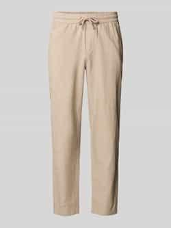 Blend Hose aus Baumwoll-Leinen-Mix mit elastischem Bund
