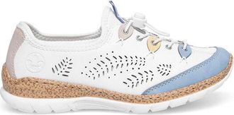 Rieker Halbschuhe N4276-80 Wei&szlig;