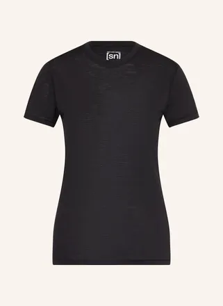 super.natural Funktionsw&auml;sche-Shirt sierra140 Mit Merinowolle schwarz