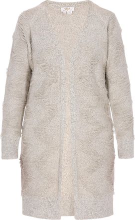Usha Strickjacke Damen Hellbeige Melange
