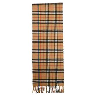 Burberry &Eacute;charpe Pre-owned &agrave; rayures arc-en-ciel en cachemire beige - Femme - Pre-owned - Beige - Taille: ONE Size