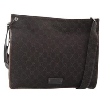 Gucci Pre-owned Toile sacs-gucci - Femme - Pre-owned - Brun - Taille: ONE Size