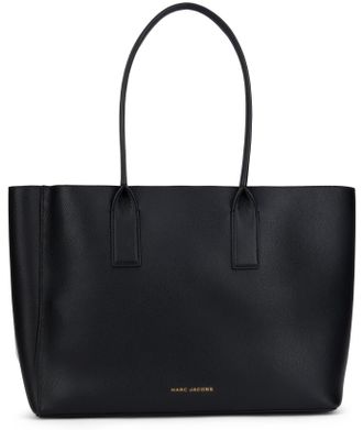 Marc Jacobs Womens Leather Tote Bag Black Calfskin