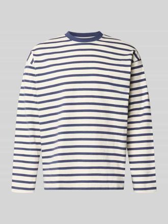 Jack & Jones Regular Fit Longsleeve aus reiner Baumwolle mit Streifenmuster