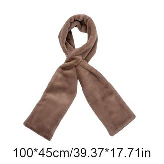 Generic Écharpe Passante - Lavable En Machine,Écharpe Pull-Through En Fausse Fourrure Animale - Pour Temps Froid Idéale pour Maman Copine Épouse Sorties March